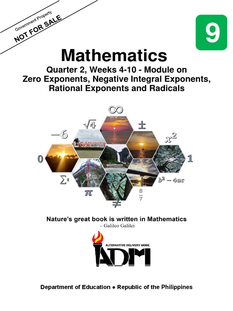 Math9 Q2 Week-4-8 | PDF | Exponentiation | Numbers