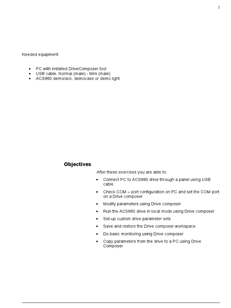 ACS880 Drive Composer Guide | PDF | Personal Computers | Usb