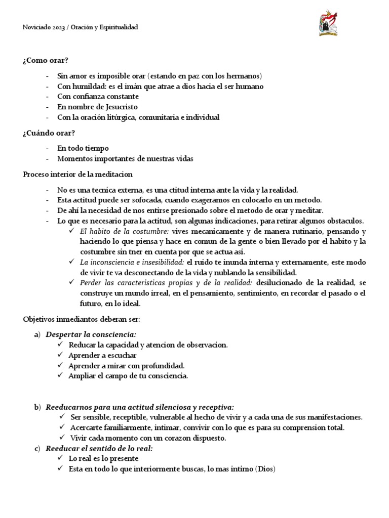 Como Orar | PDF | Oración | Meditación