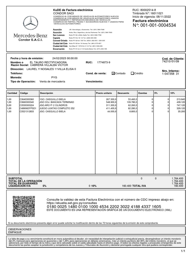 Factura Electrónica KuDE 2023 | PDF