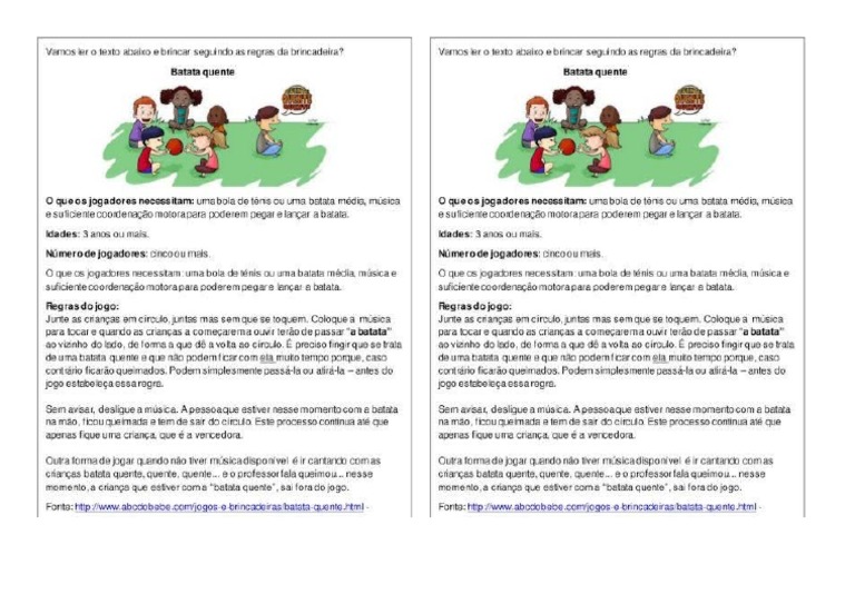 Texto Regras de Jogo | PDF