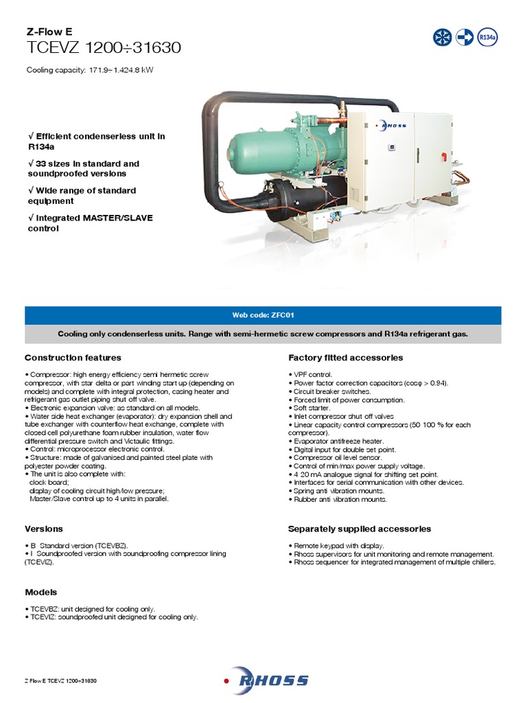 Z-Flow E TCEVZ 1200Ã 31630 | PDF | Vacuum Tube | Heat Exchanger