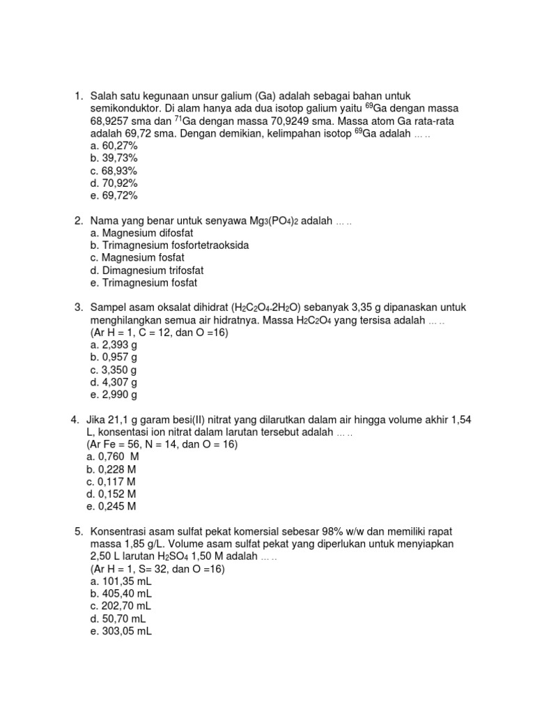 Latihan Kuis 1 PDF | PDF