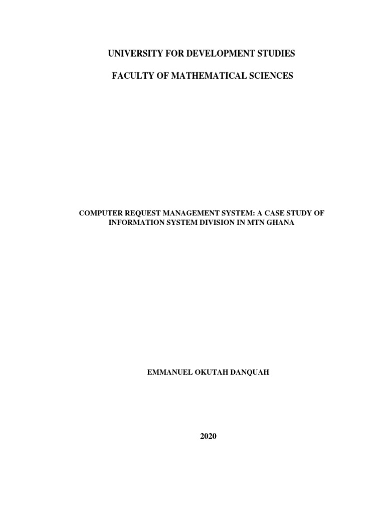 University For Development Studies Facul | PDF | My Sql | Databases