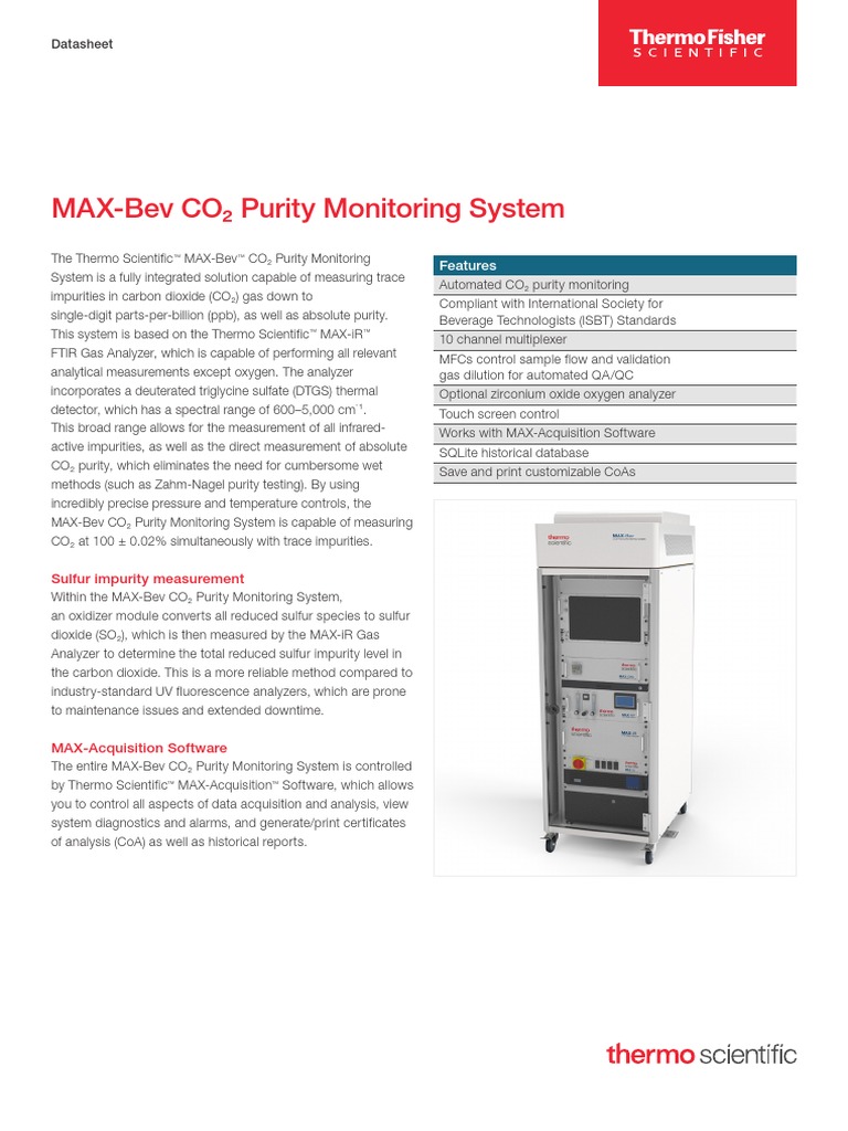 Max Bev CO2 Purity Monitoring System ds56385 en | PDF | Carbon Dioxide ...