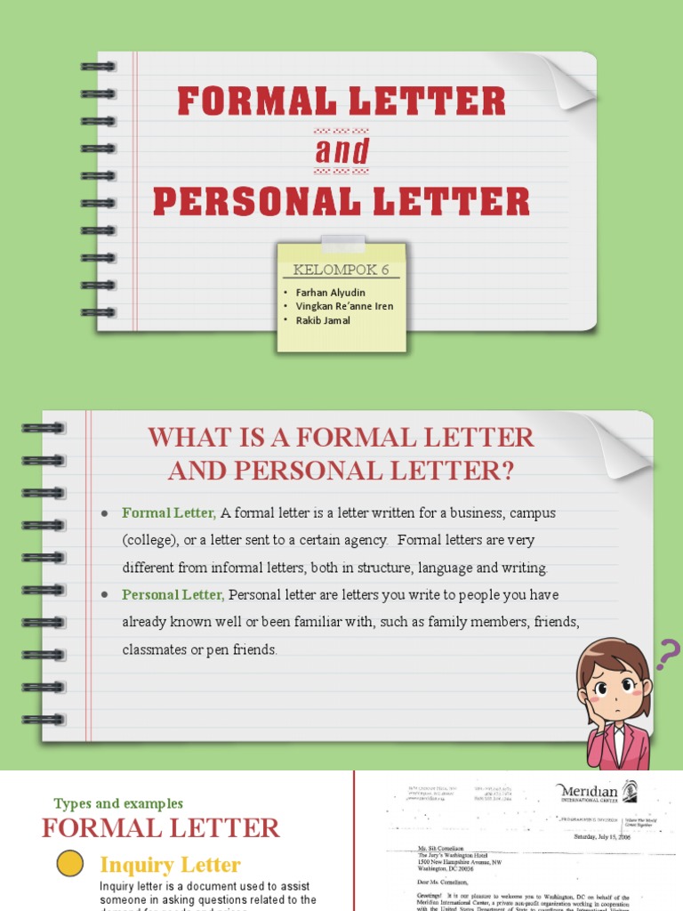 GROUP 6 B INGGRIS - Formal & Personal Letter-1 | PDF | Communication