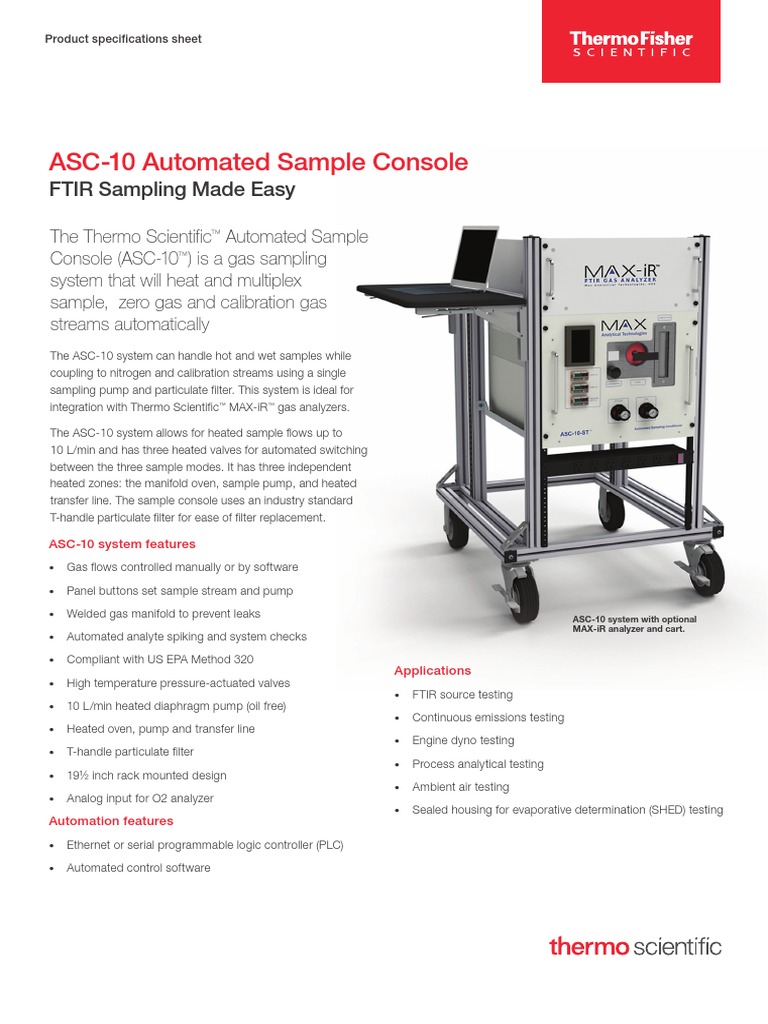 Asc 10 Automated Sample Console en ps53601 | Download Free PDF ...