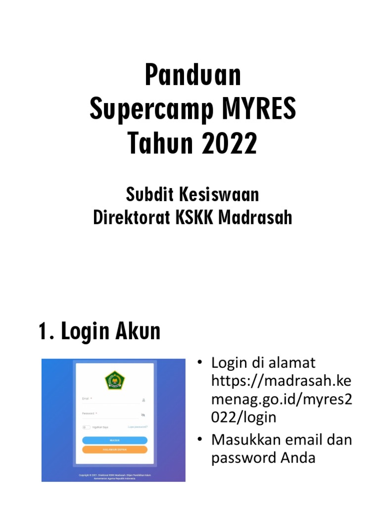 Panduan Supercamp MYRES 2022 | PDF