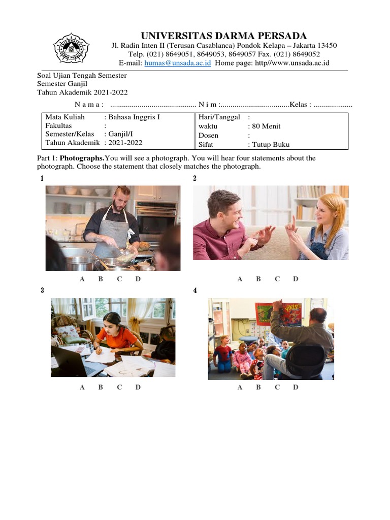 Soal UTS Ganjil 2021-2022 PDF | PDF