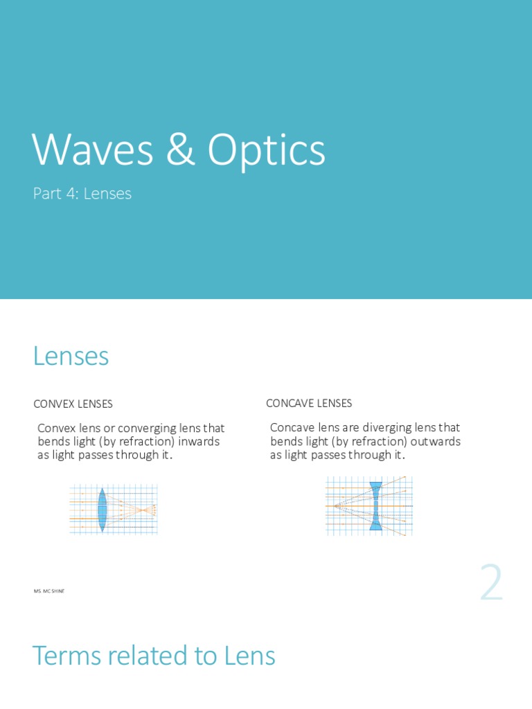 Waves & Optics Revision 4 | PDF | Optical Devices | Glass Engineering ...
