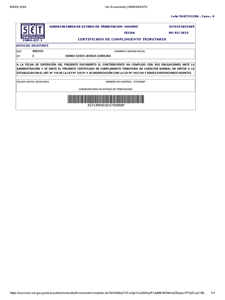 Ver Documento - MARANGATU | PDF