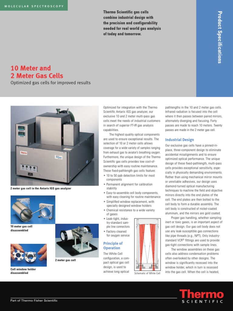 10 Meter and 2 Meter Gas Cells | PDF | Gases | Oxide