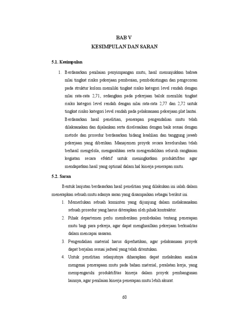 Penerapan Manajemen Mutu Proyek Konstruksi | PDF