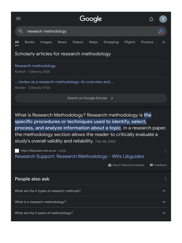 Research Methodology | Download Free PDF | Methodology | Cognition