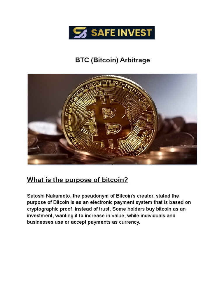BTC Arbitrage Plans | PDF