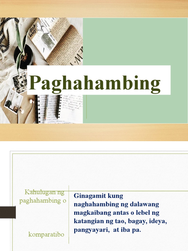 Paghahambing | PDF