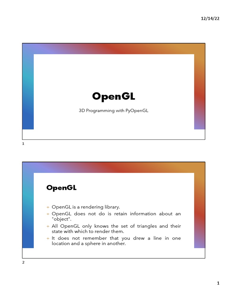 9 - OpenGL | PDF | Texture Mapping | 3 D Computer Graphics