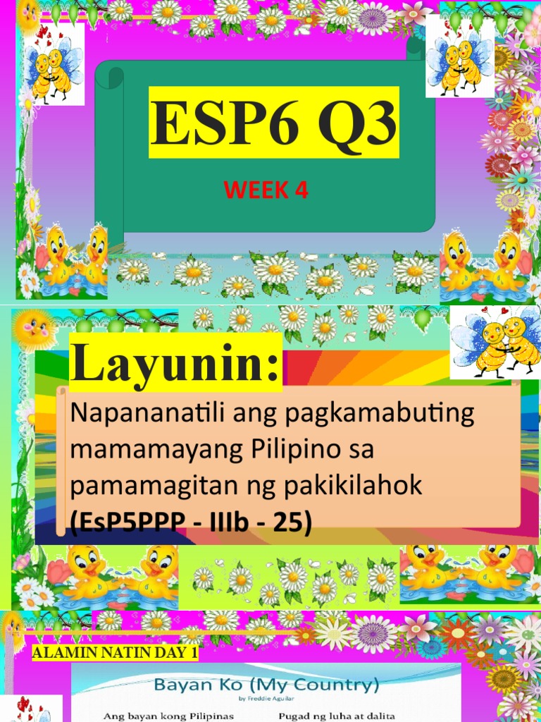 Esp6 Q3: Week 4 | PDF