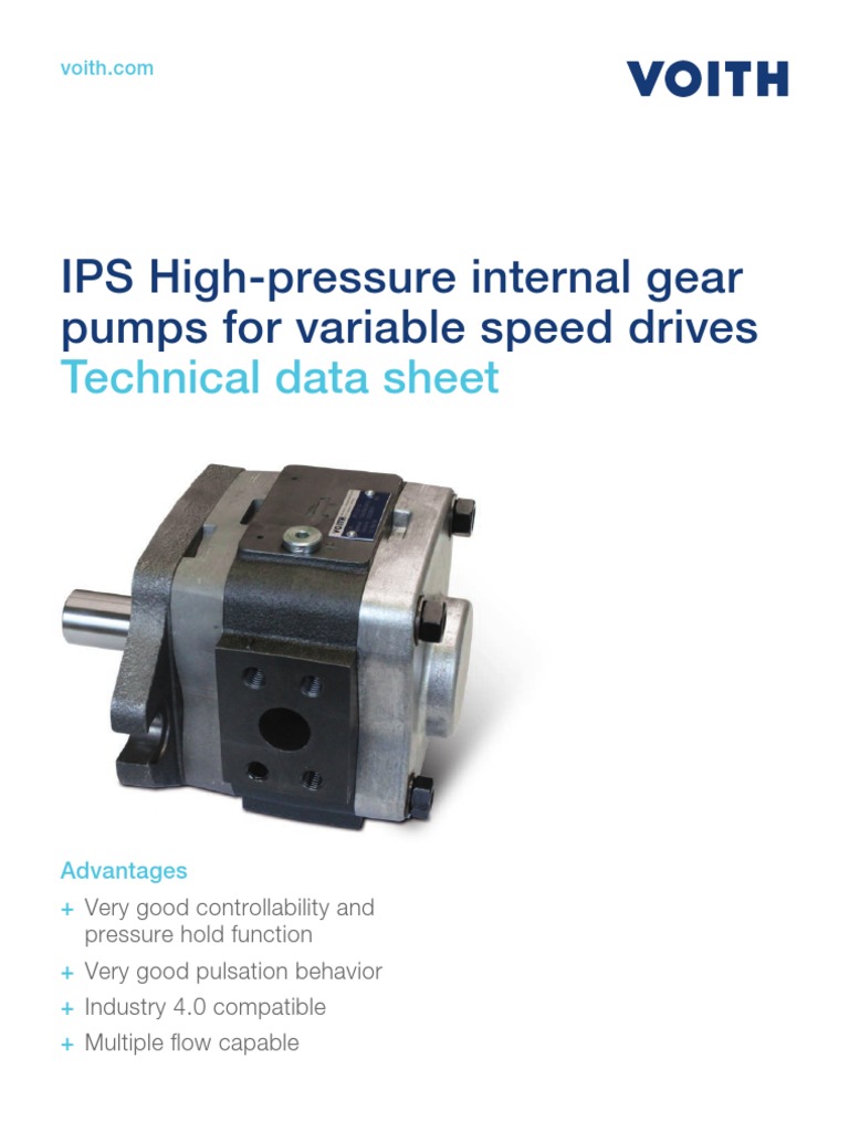 Voith IPS High-Pressure Gear Pump Overview | PDF | Pump | Gear