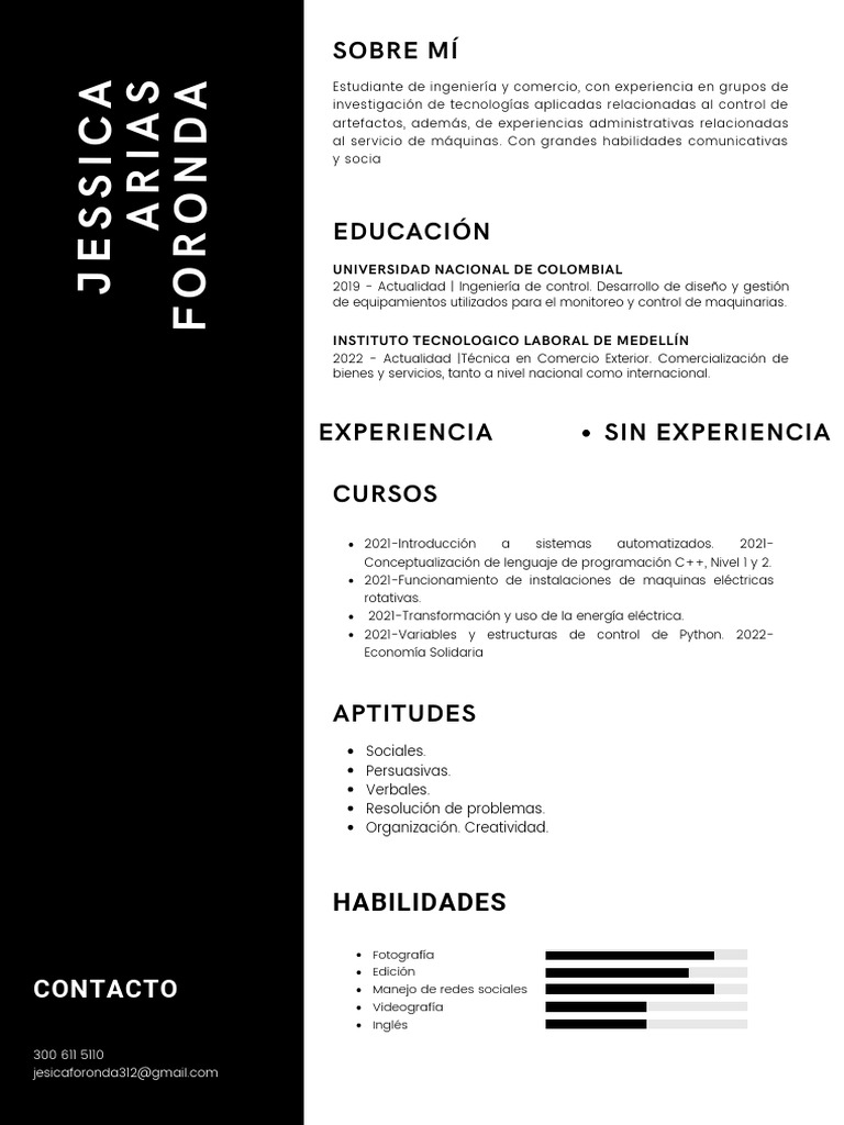 CV Jessica Arias Foronda | PDF