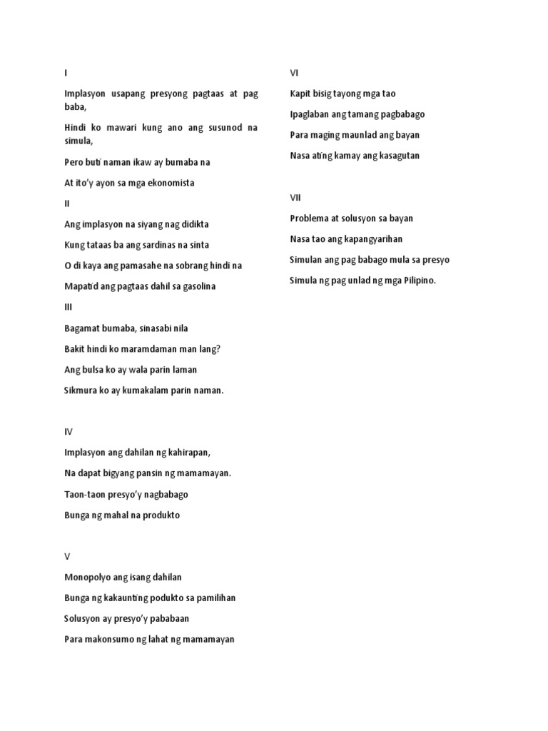 Implasyon Tula | PDF