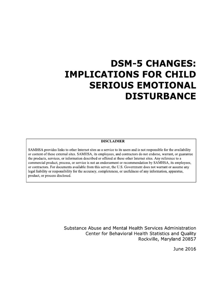 DSM 5 Differences PDF | PDF