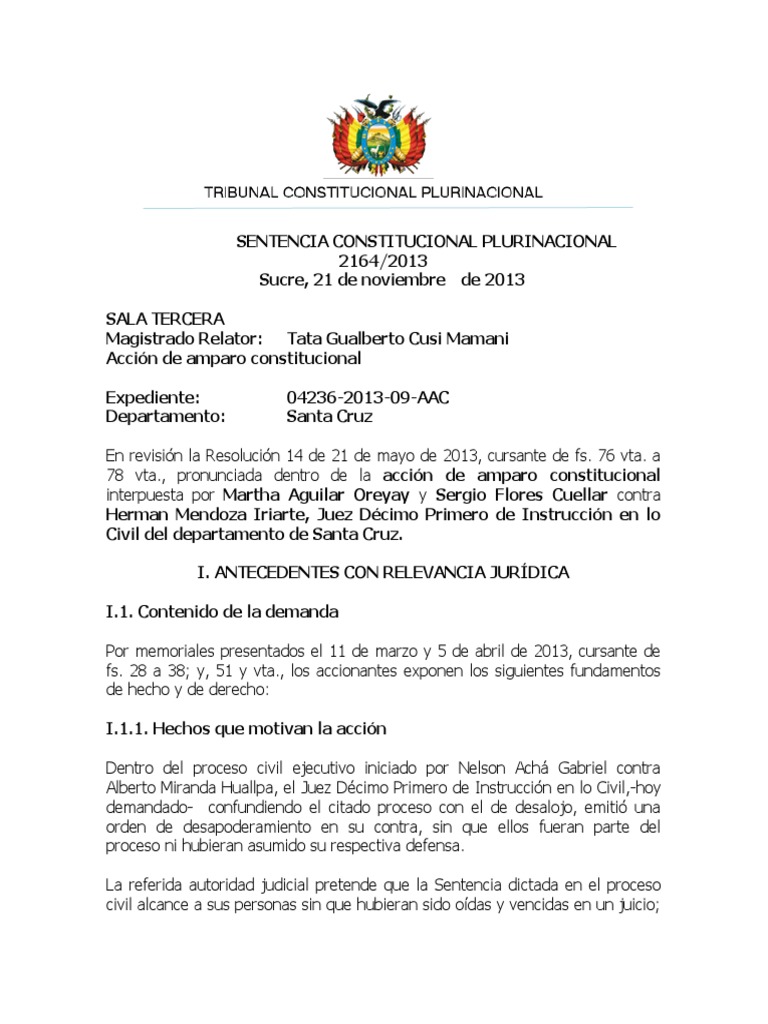 SCP 2164-2013-Fun-Desapoderamiento-Ponderación Entre Acceso A La ...