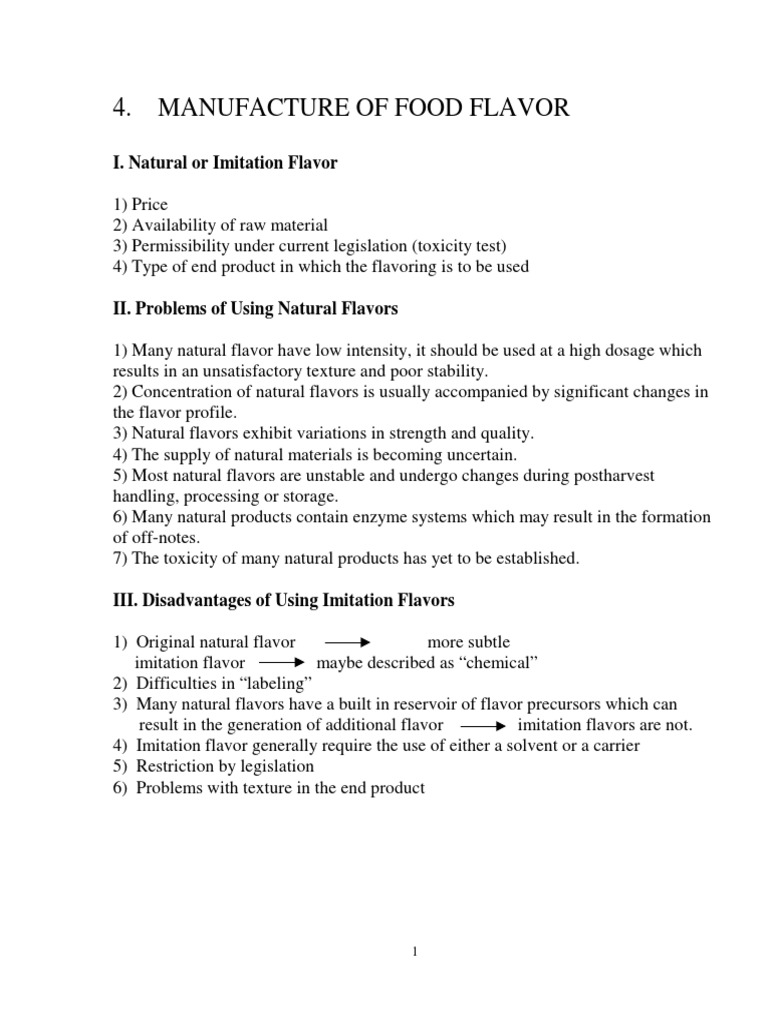 Flavor Formulation | PDF | Taste | Pharmaceutical Formulation