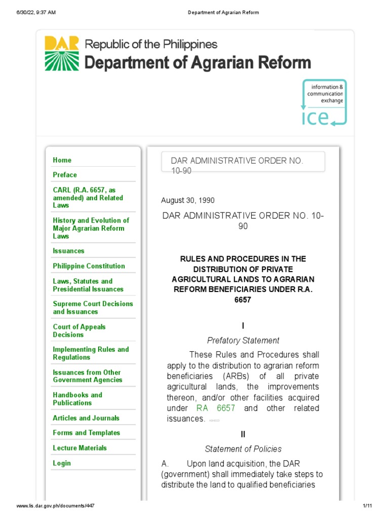 Rules in Distribution of CLOA PDF | PDF | Concurrent Estate | Private Law
