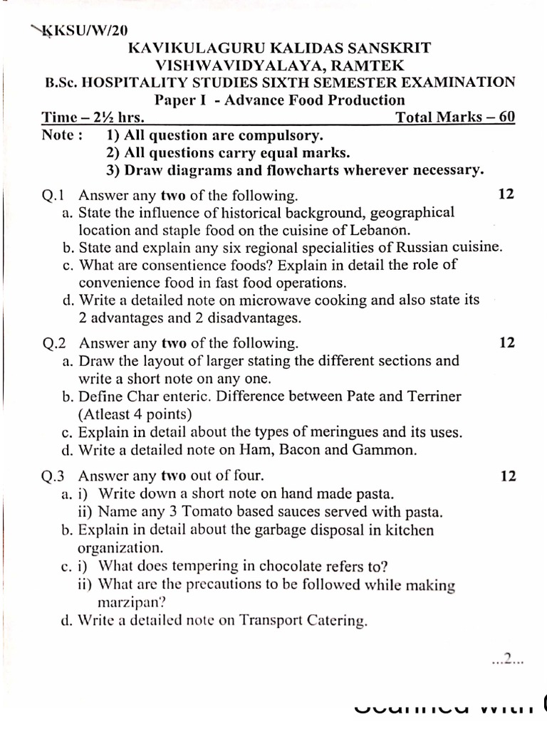 Kksu 3 FPQuestion Paper | PDF