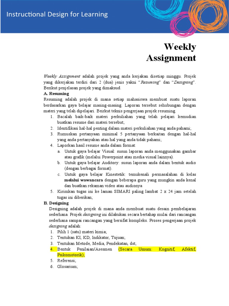 Weekly Assignment 1 | PDF