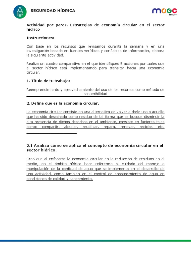 Estrategias Circulares en el Sector Hídrico | PDF | Agua | Residuos