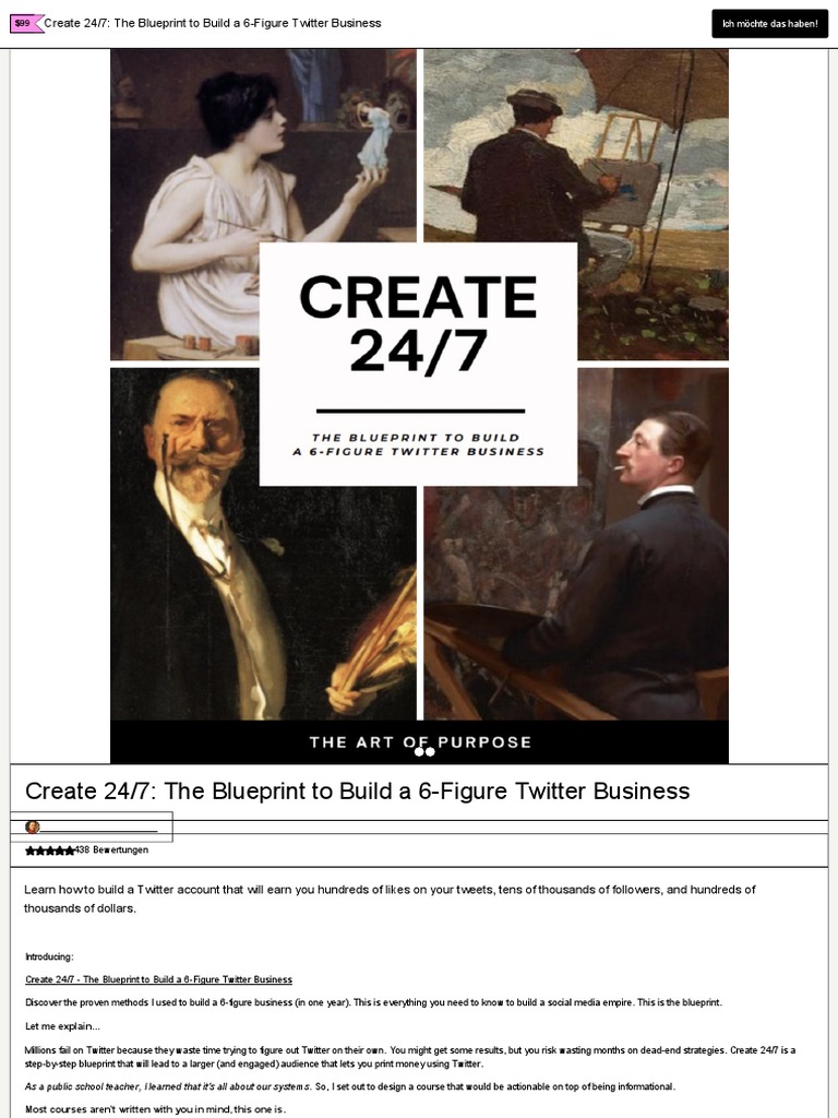 6-Figure Twitter Business Blueprint | PDF | Social Media | Popular ...