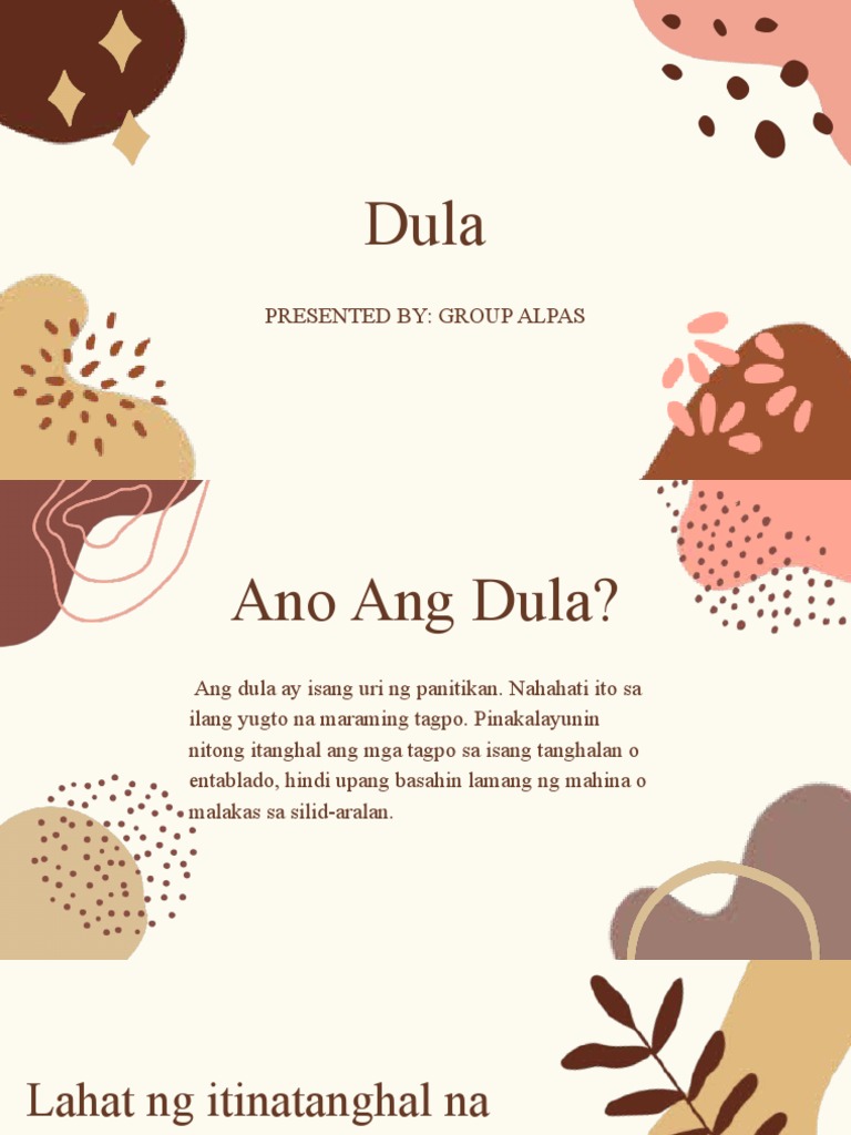 Alpas Dula Report Filipino Edited | PDF