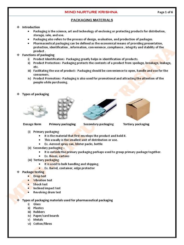 Packaging Materials | PDF | Packaging And Labeling | Polyethylene