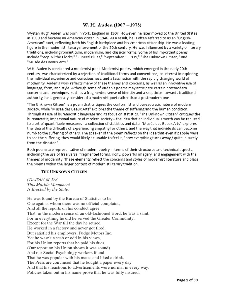 Modern Poetry Poems | PDF | Poetry | Modernism