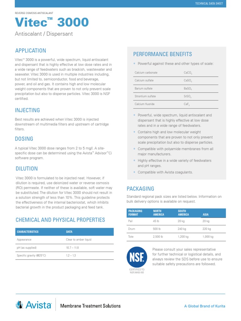 TDS-Vitec-3000 AVT EN 05-2022 | PDF | Chemical Substances | Materials