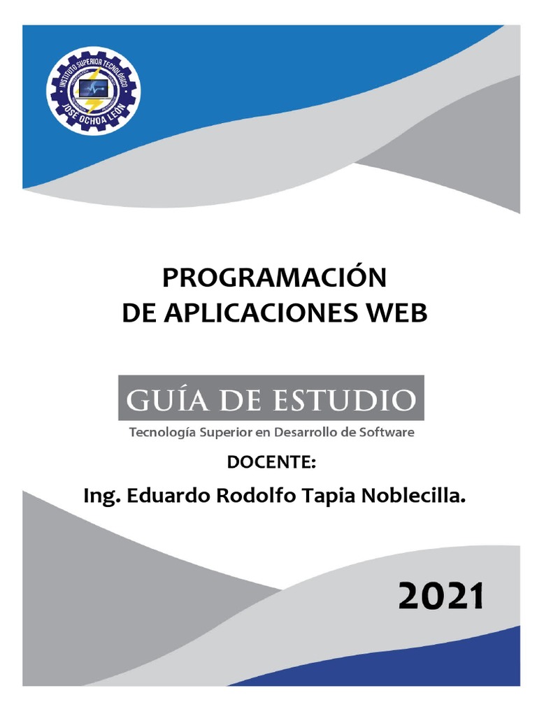 Programación de aplicaciones web | PDF | HTML | Hipervínculo