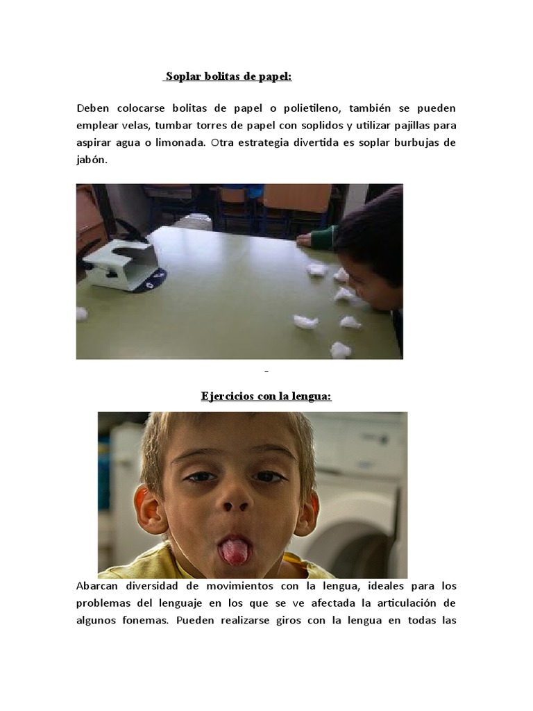 Soplar Bolitas de Papel. Juegos | PDF