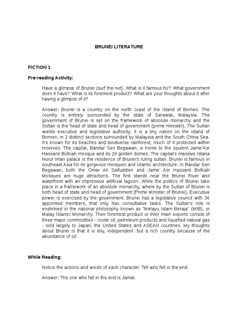 Brunei Literature PDF | PDF | Brunei