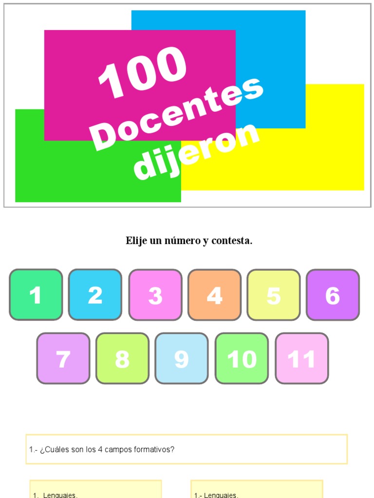 100 Mexicanos Dijeron | PDF | Evaluación | Aprendizaje