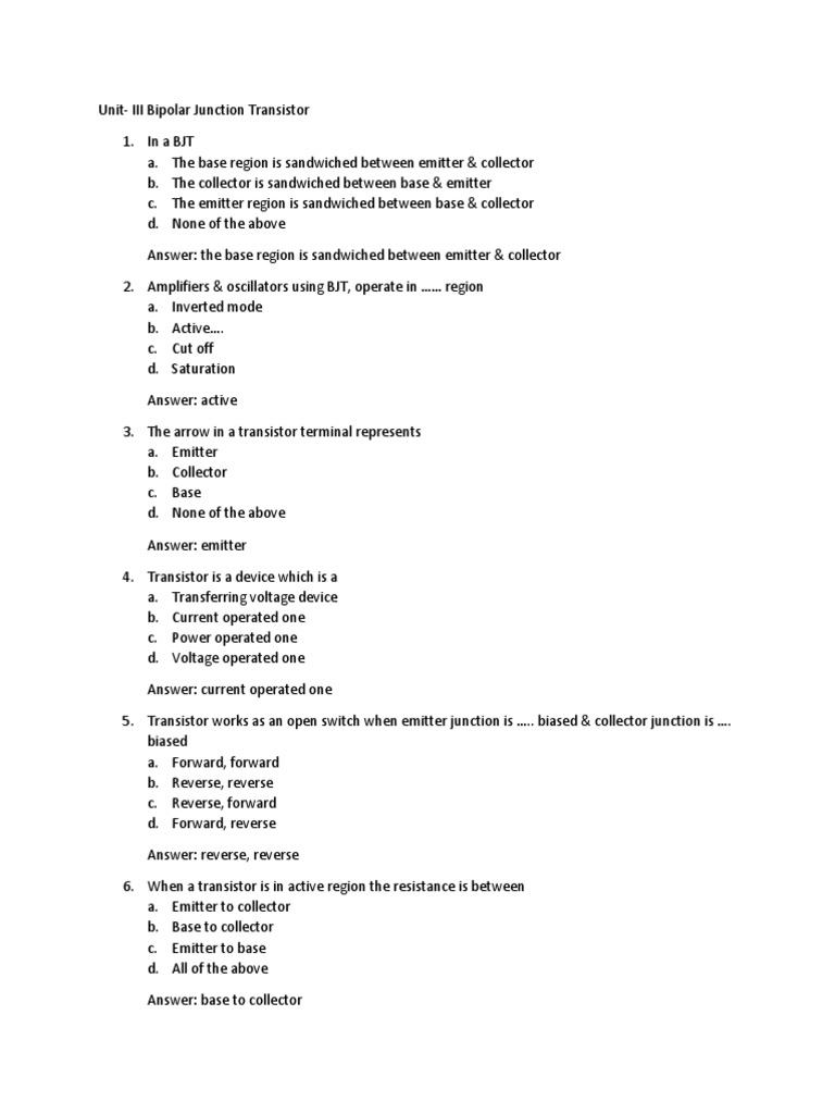 BJT Fundamentals and Applications | PDF
