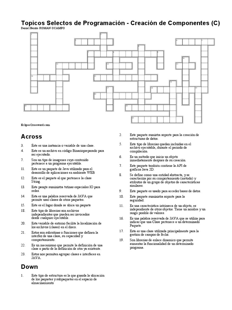 Topicos Avanzados de Programación II | PDF | Java (lenguaje de programación) | Objeto (informática)