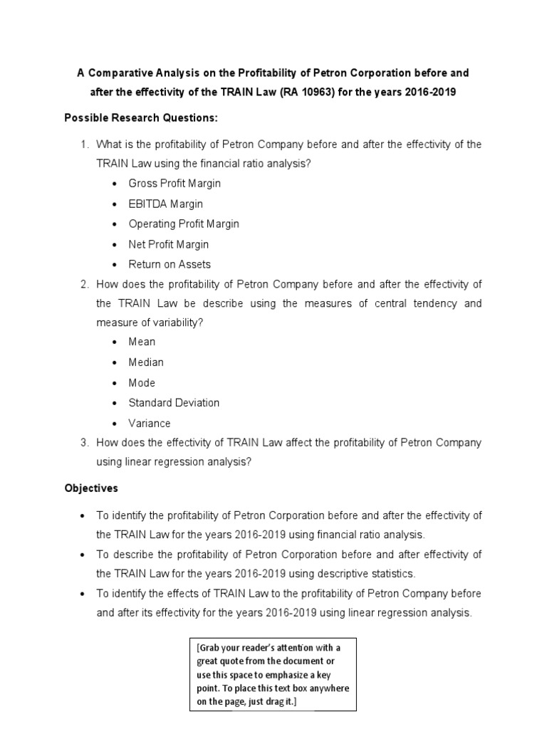 Assessing the Impact of Tax Reform: An Analysis of Petron Corporation's ...
