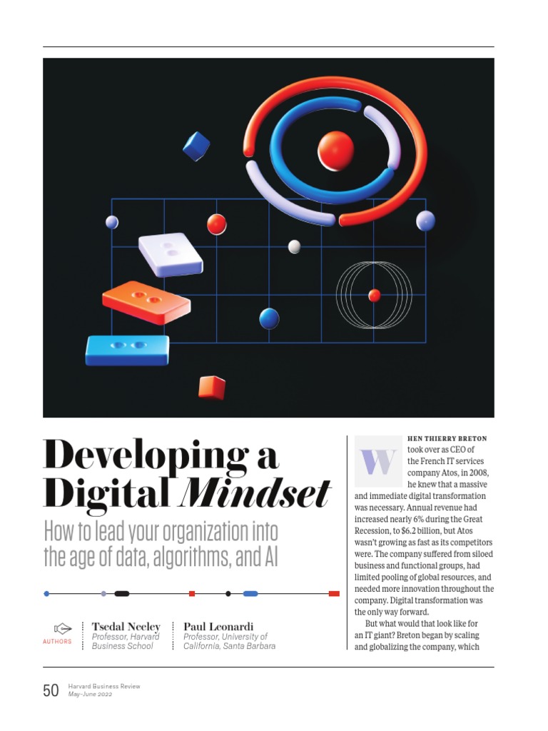 Developing A Digital Mindset - PDF | Download Free PDF | Artificial Intelligence | Intelligence ...