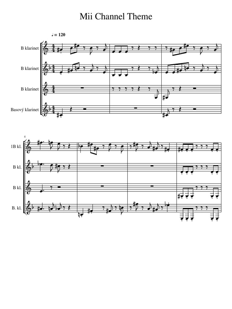 Mii Channel-Partitura - A - Party PDF | PDF