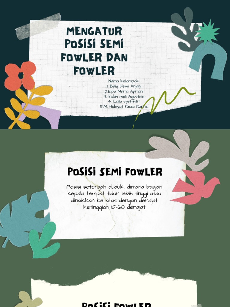 Panduan Posisi Semi Fowler dan Fowler | PDF