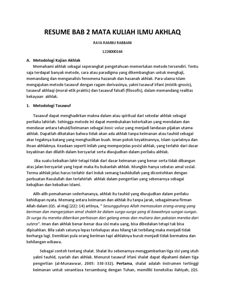 1226000164_RAYA RAMBU RABBANI_AKHLAQ 2 | PDF