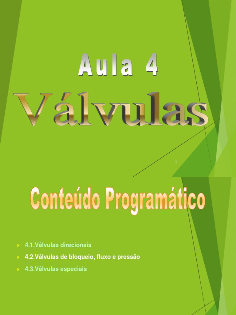 IFSP Aula4 5 Válvulas PDF | PDF | Válvula