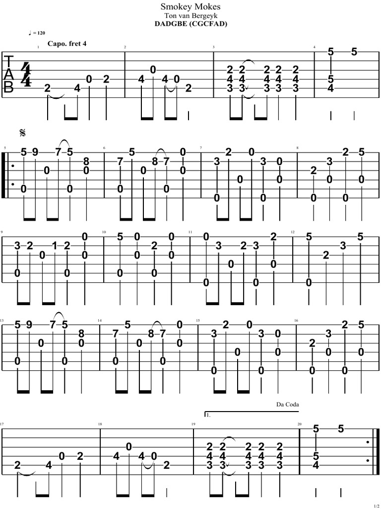 CGCFAD - Smokey Mokes | PDF | Chordophones | String Instruments